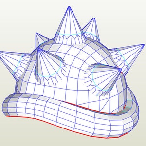 Spiny Hat Pepakura Foam - Etsy