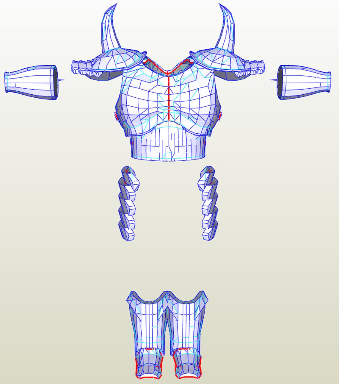 Armor King Full Armor - Pepakura Foam - Etsy