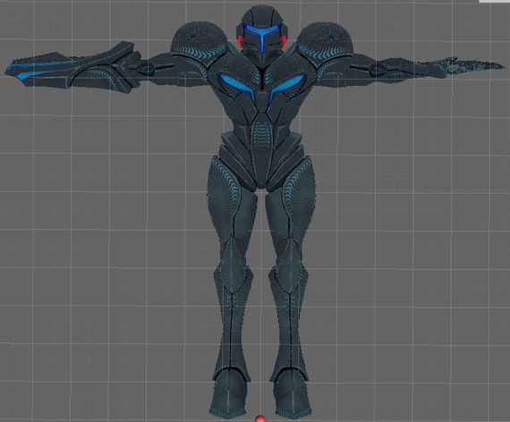 Dark Samus Full Armor Foam Pattern Pepakura | Etsy