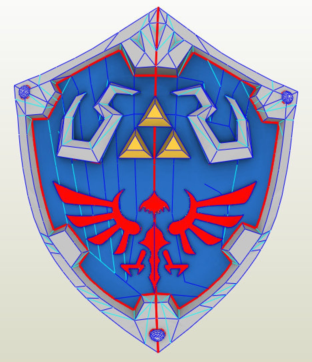 Hylian Shield - Pepakura - Foam - Etsy