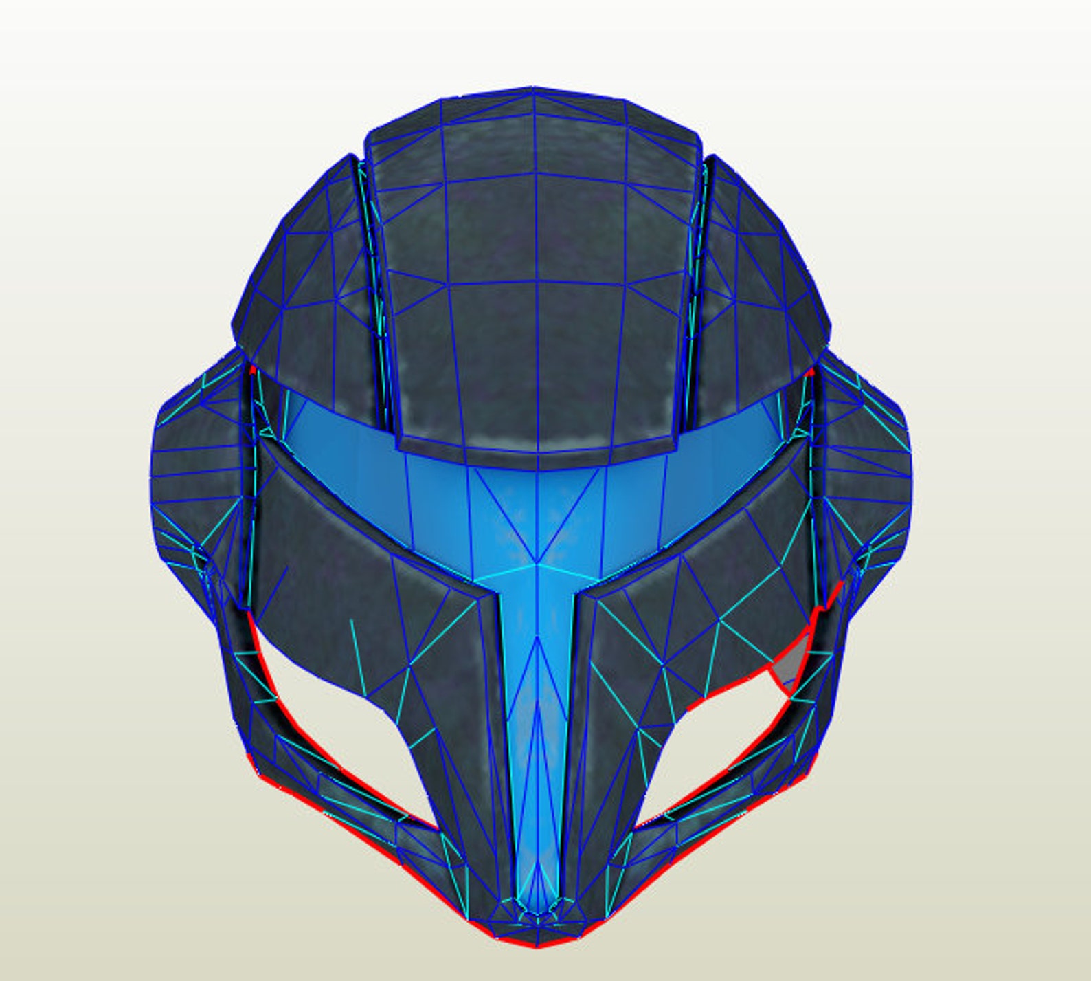 Dark Samus Helmet - Foam Pattern Pepakura - Etsy