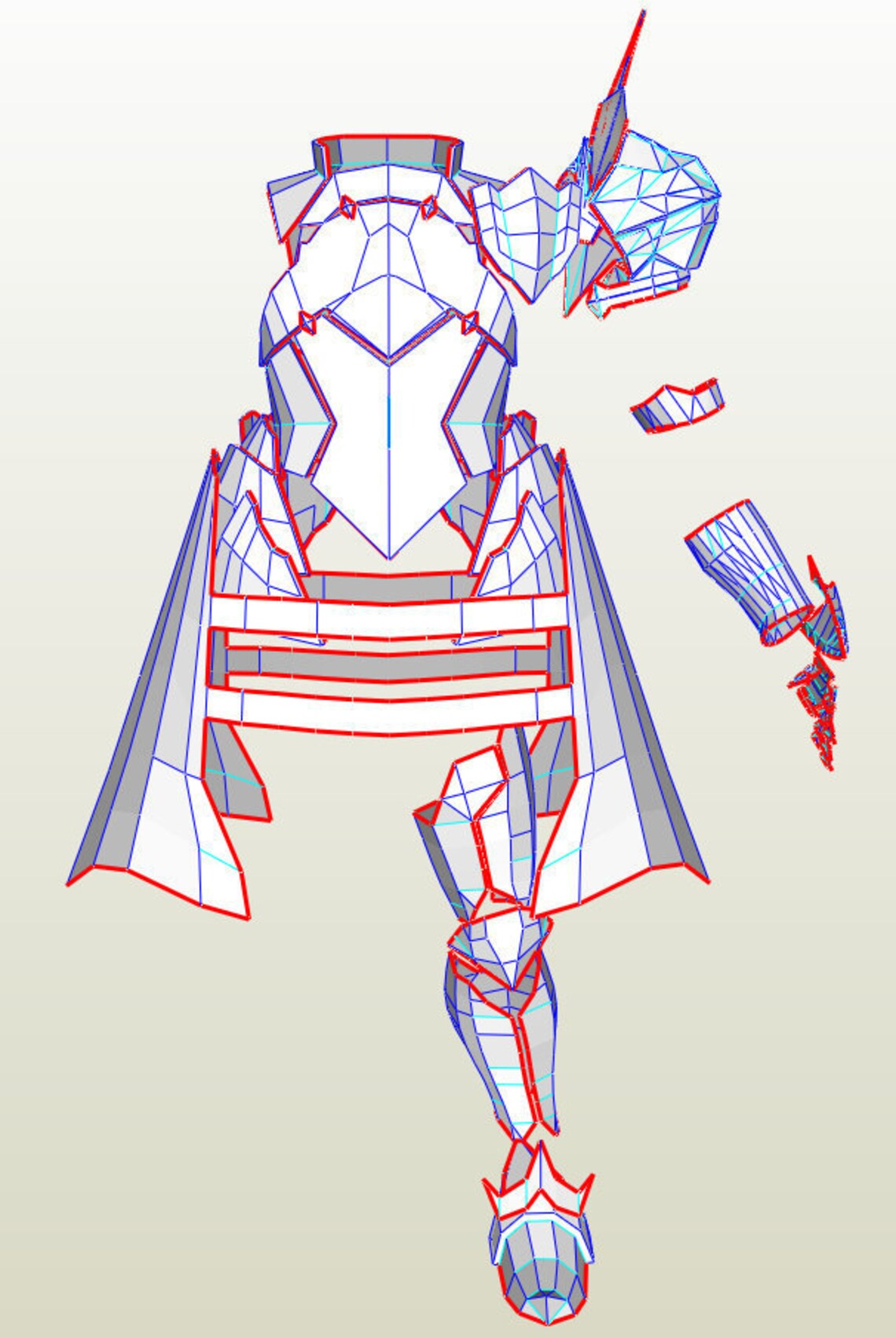 Mordred Armor - Pepakura - Foam - Etsy