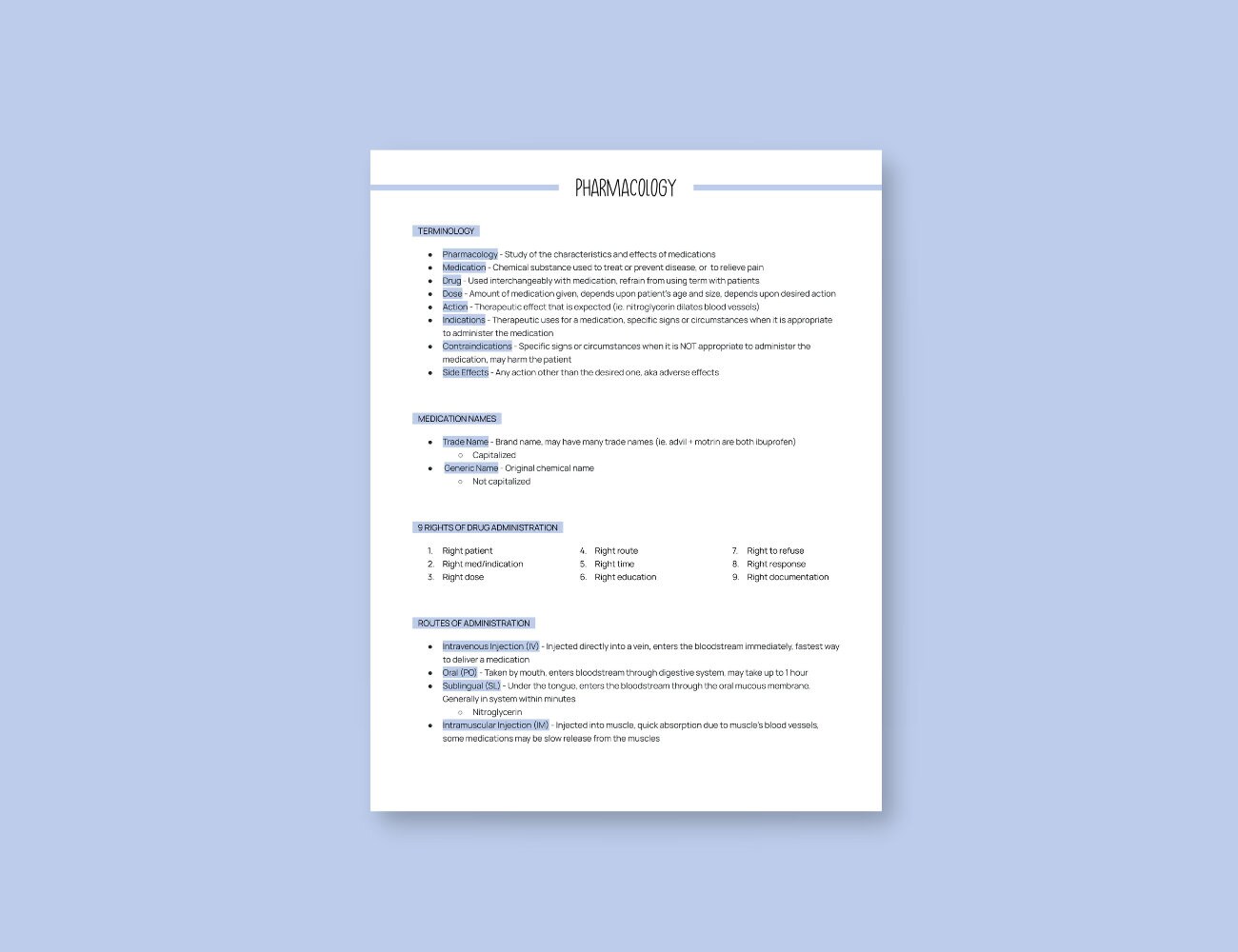 Pharmacology EMS Study Guide, the Perfect Study Guide for EMT School ...