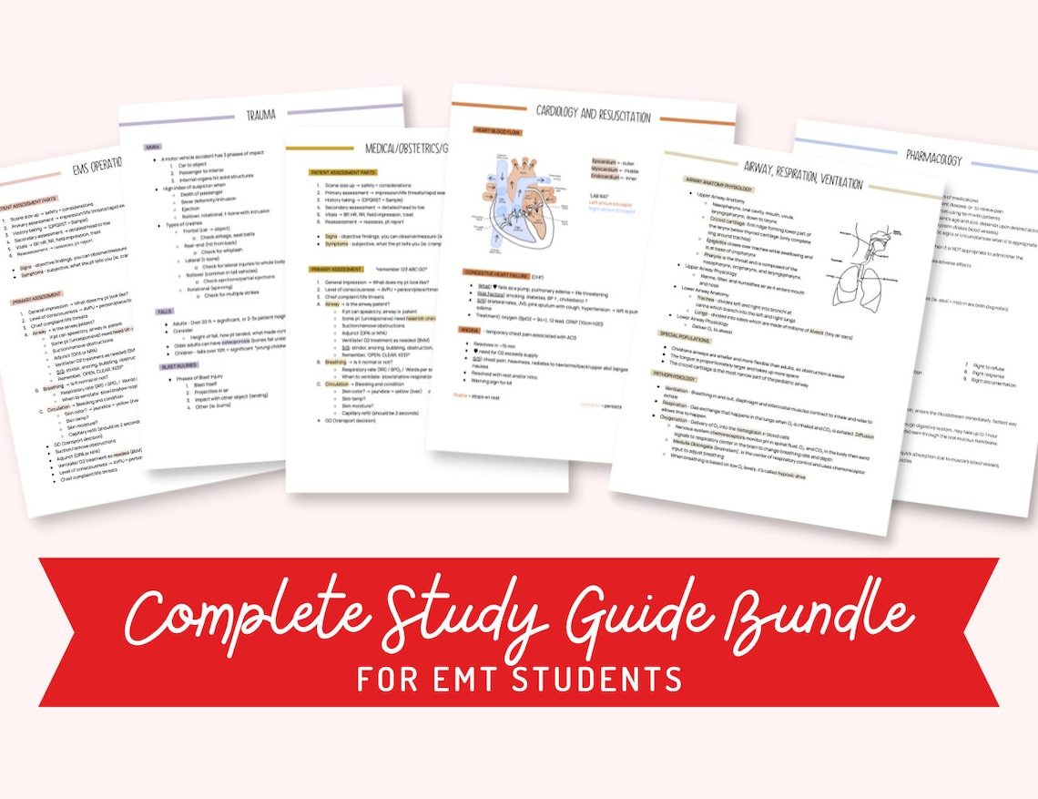 The NREMT Study Guide, the Perfect Study Guide for EMT School, Study ...