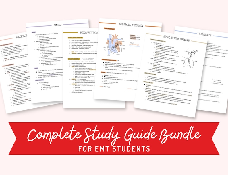 The NREMT Study Guide, the Perfect Study Guide for EMT School, Study ...