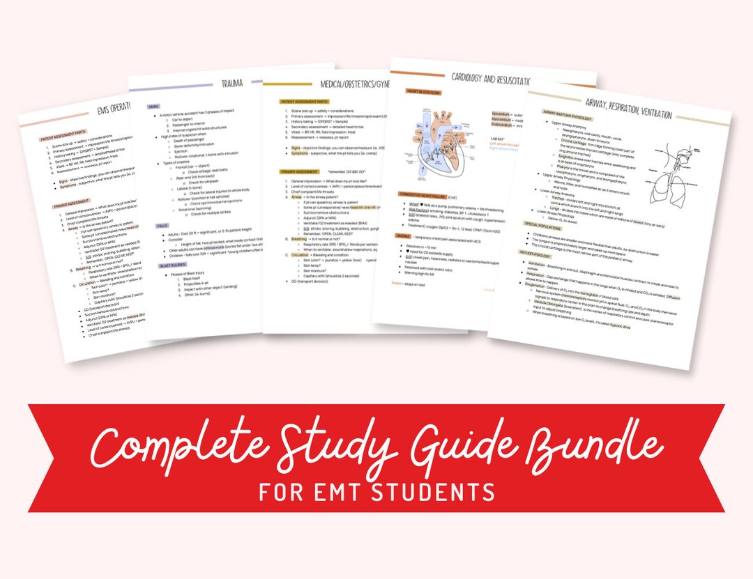 The NREMT Study Guide the Perfect Study Guide for EMT School - Etsy