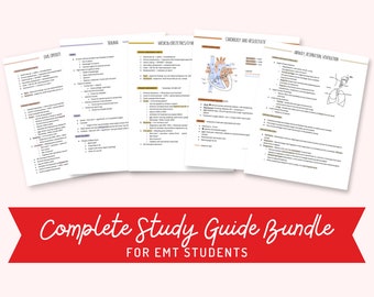 EMT NREMT Study Guide - Etsy
