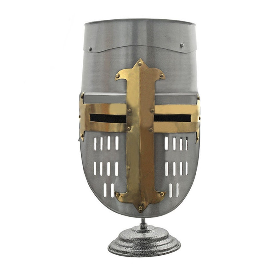 Medieval Crusader Helmet Armor Costume With Display Stand - Etsy