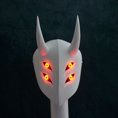 MEMEME Mask glowing Eyes Inspired by Cosplay - Etsy