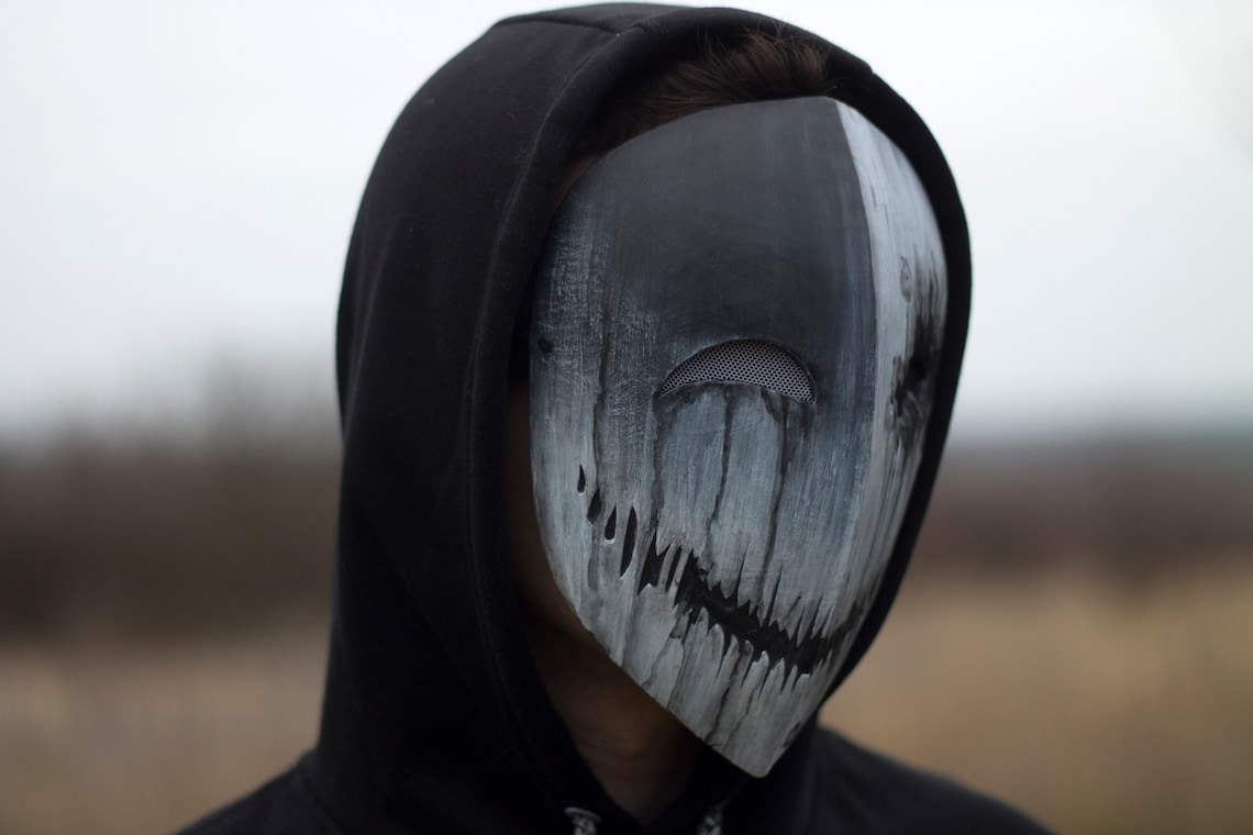 Kagekao Mask (black Smile) Inspired for Cosplay - Etsy