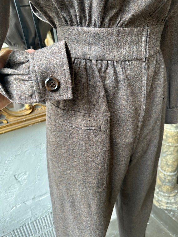 Vintage late 1970s / early 1980s Boiler suit _ Brown … - Gem