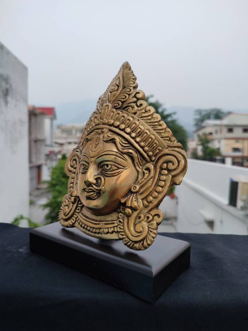 Durga Mask Statue Feminine Energy Goddess Maa Para Shakti - Etsy
