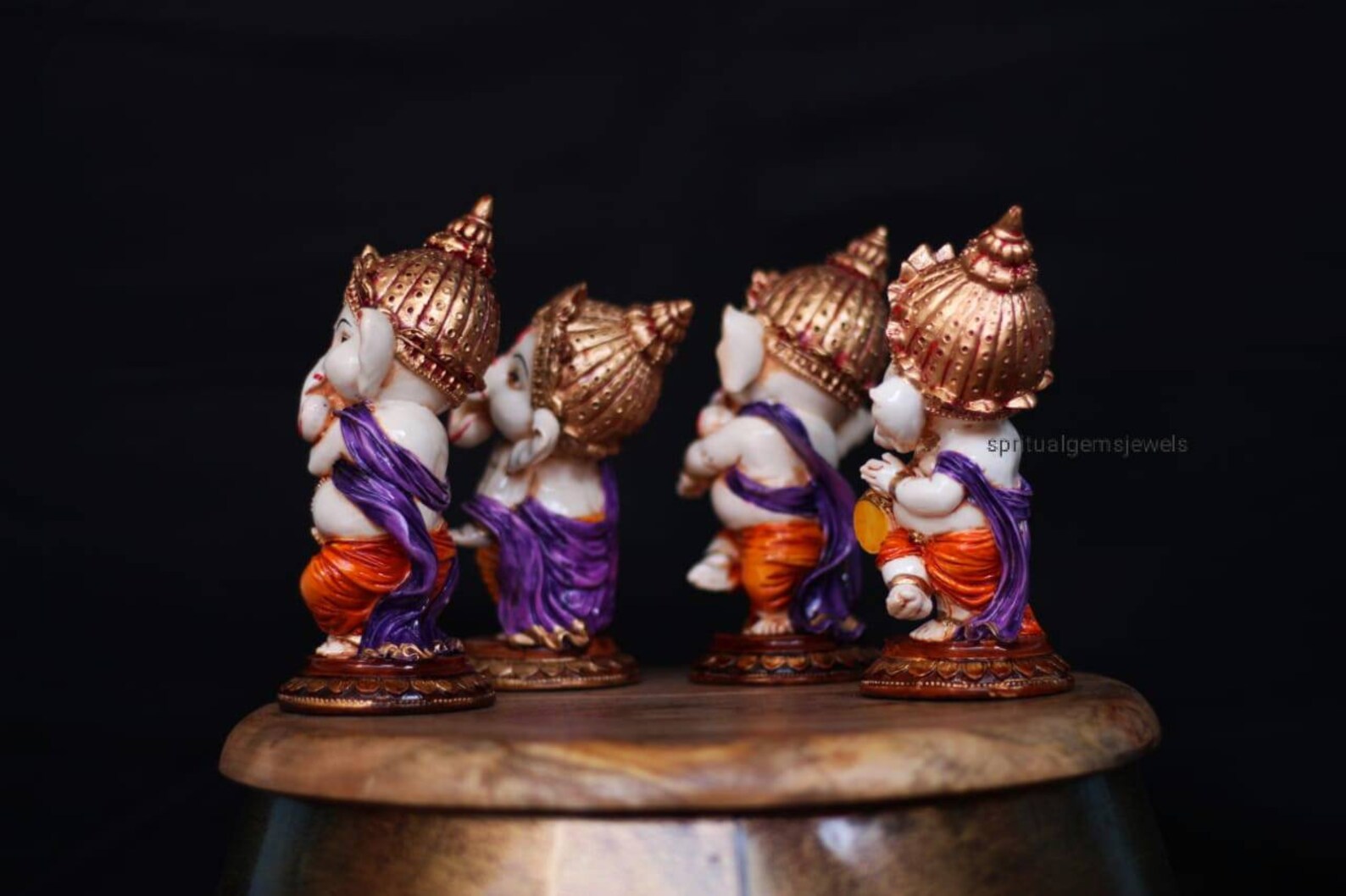 Ganesha Statue 5.5 Inch Musical Set of Ganesha Idol | Etsy