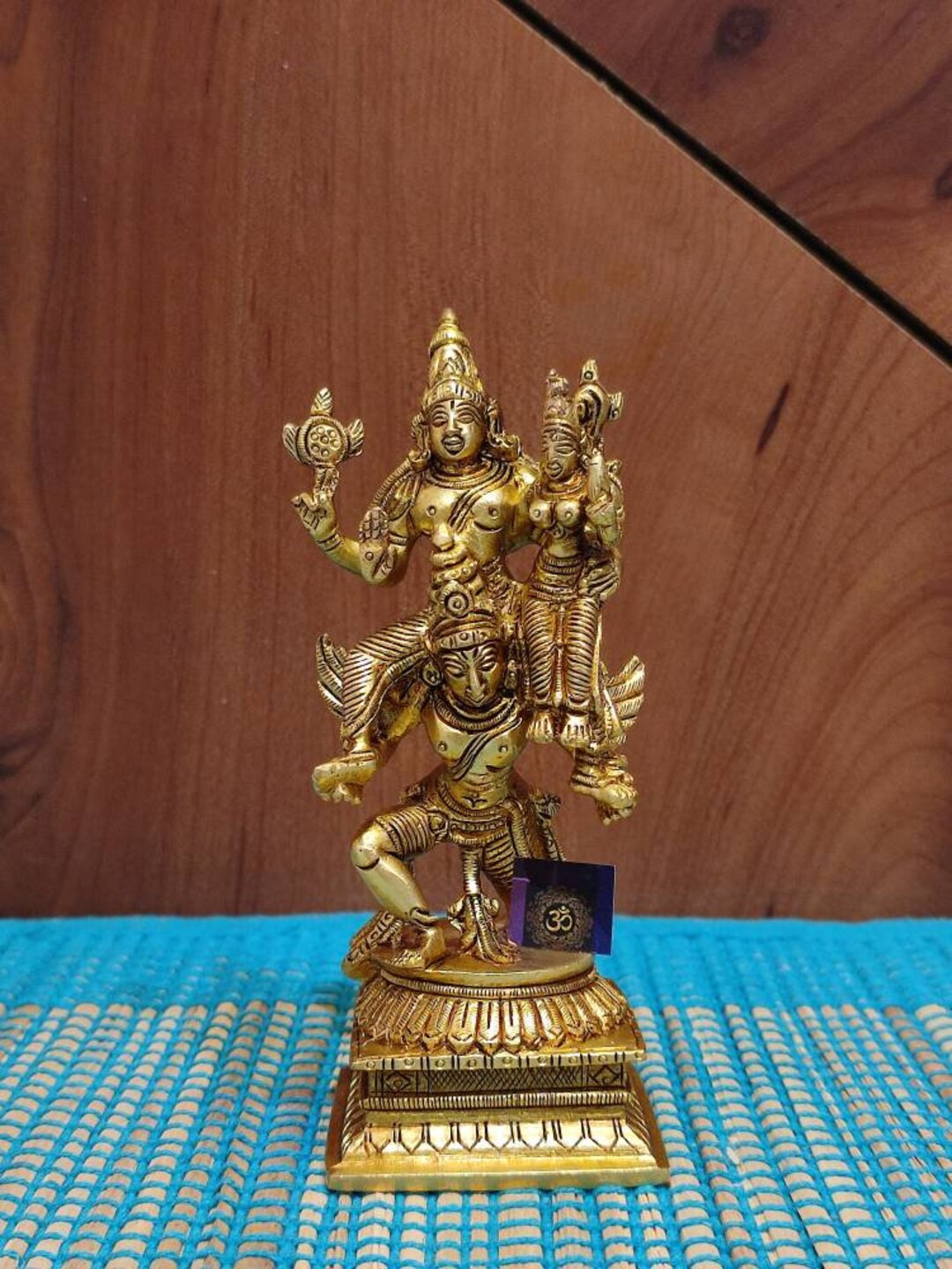 Mount of Vishnu 13cm Brass Idol of Garuda Narayan Vishnu - Etsy