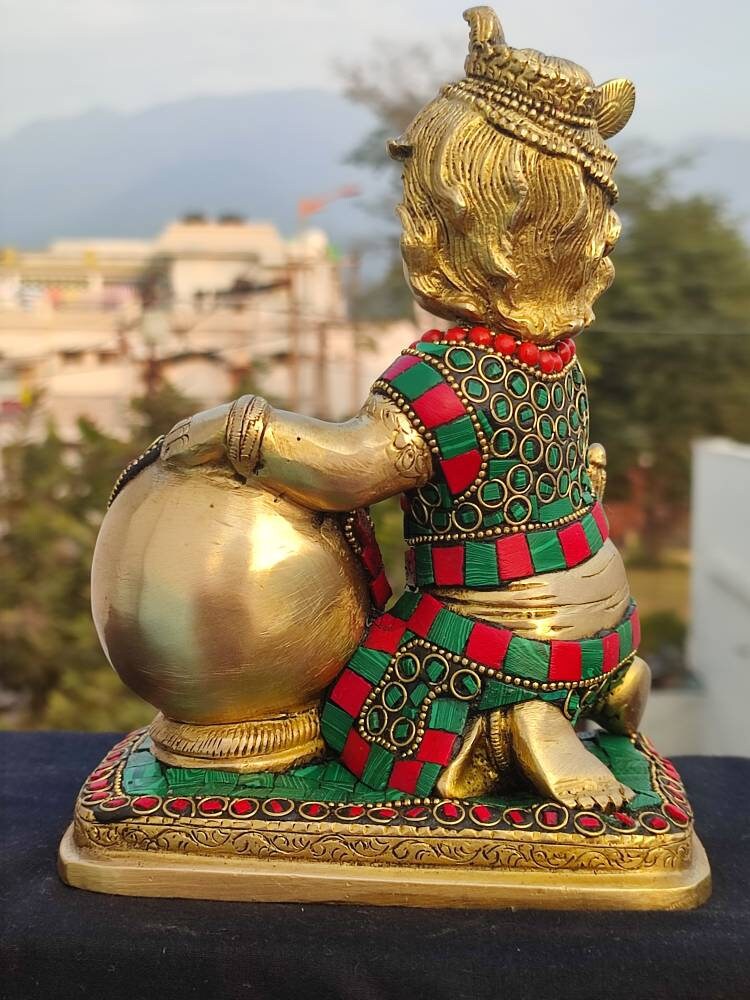 Krishna Statue Baby Krishna Statue God of Love Krishna Brass - Etsy Canada