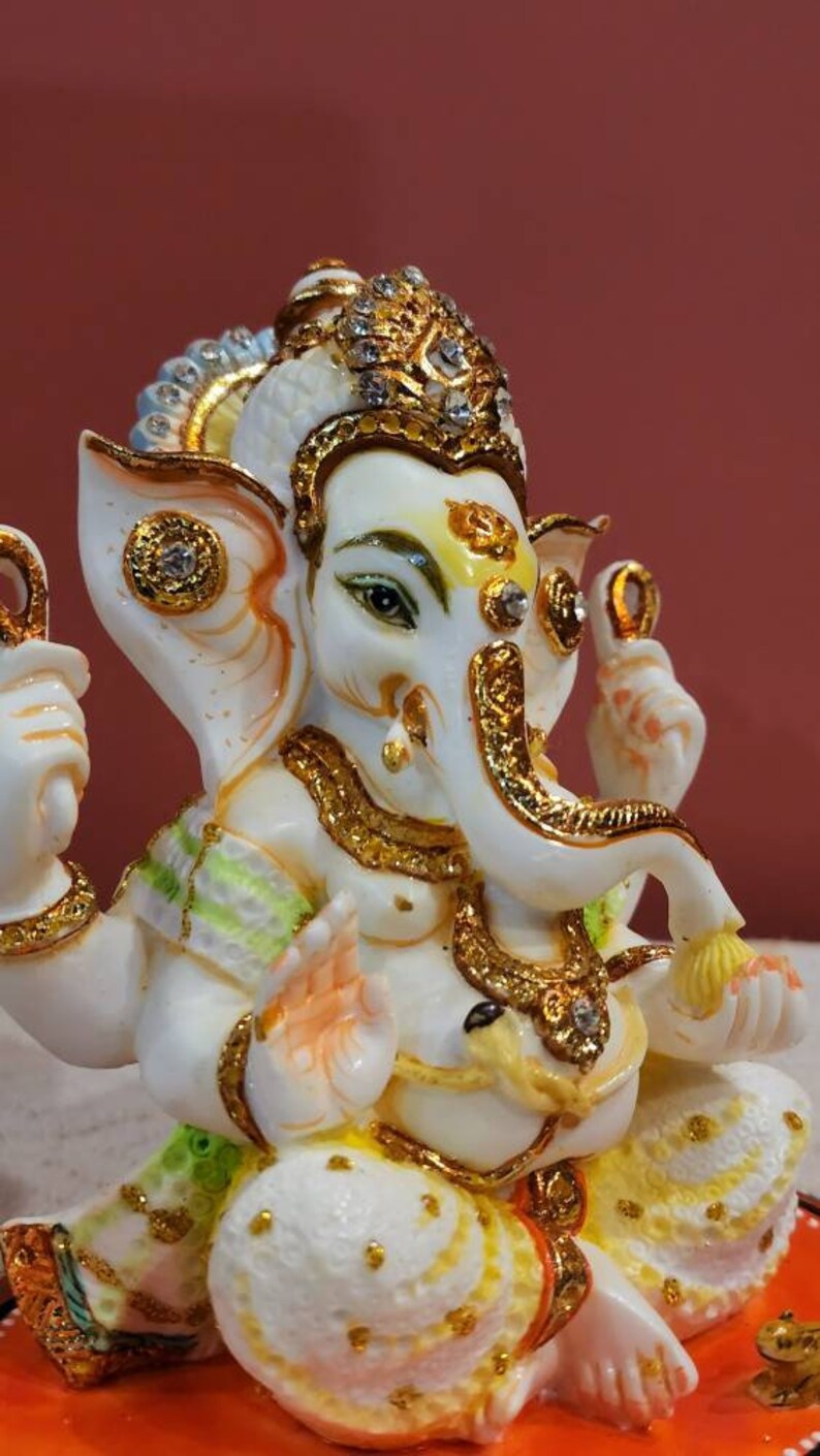 Ganesha Statue 5.5 Inch Ganpati Idol for Table a Small - Etsy