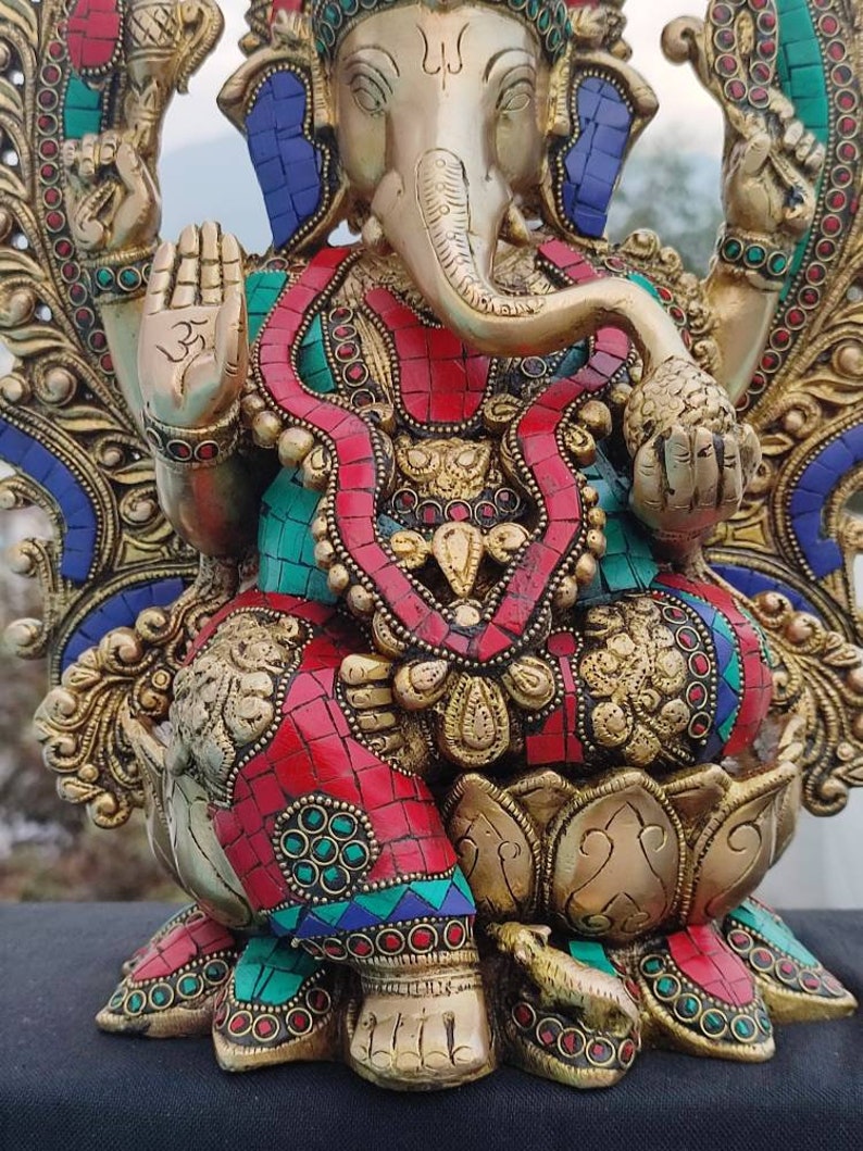 Ganesha Statue 16 Inch Lord Ganesha Statue Brass Ganesh | Etsy