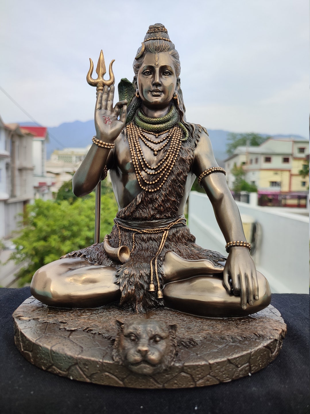 Lord Shiva Statue 10 Inch Tall Sitting Shiva Bhoelnath - Etsy UK