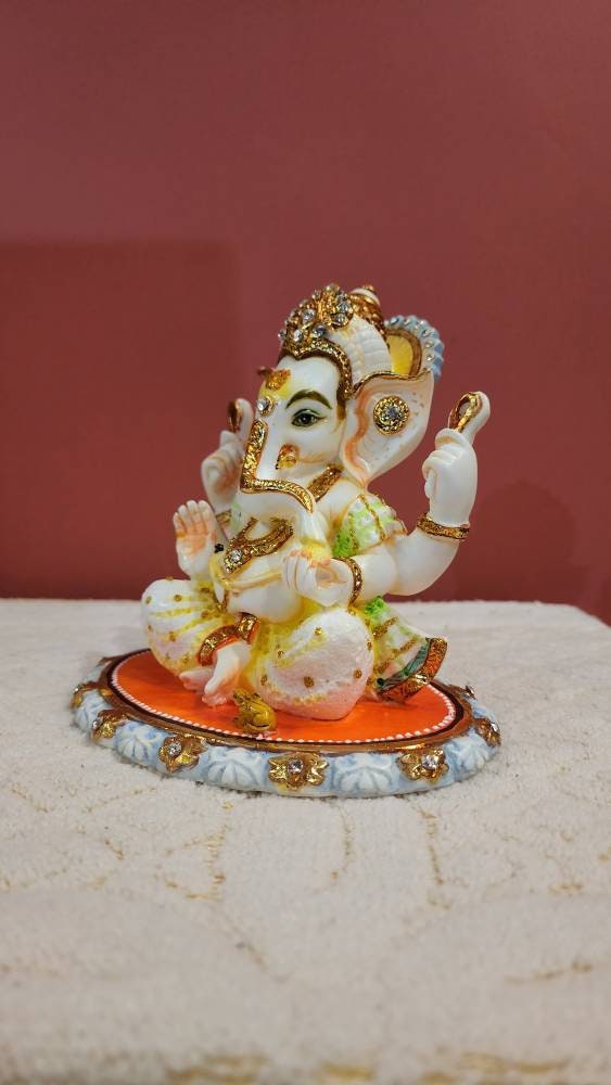Ganesha Statue 5.5 Inch Ganpati Idol for Table a Small - Etsy