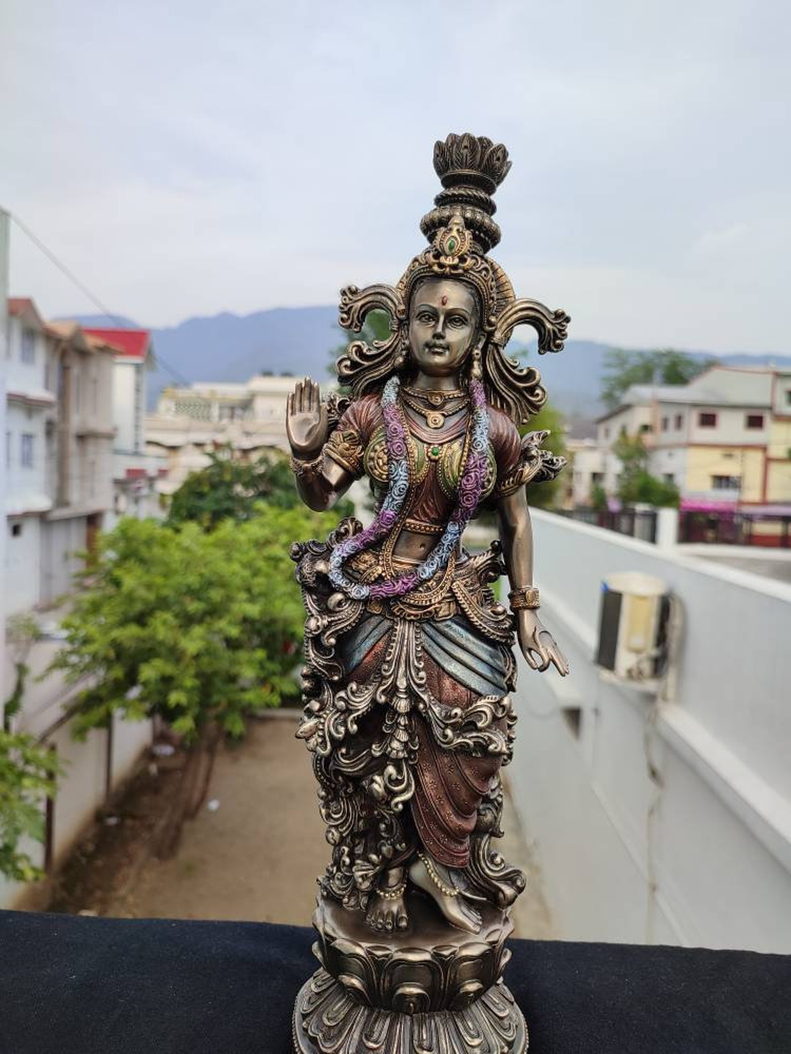 Radha Statue Bronze Finish Radha Sculpture radha Rani Idol - Etsy