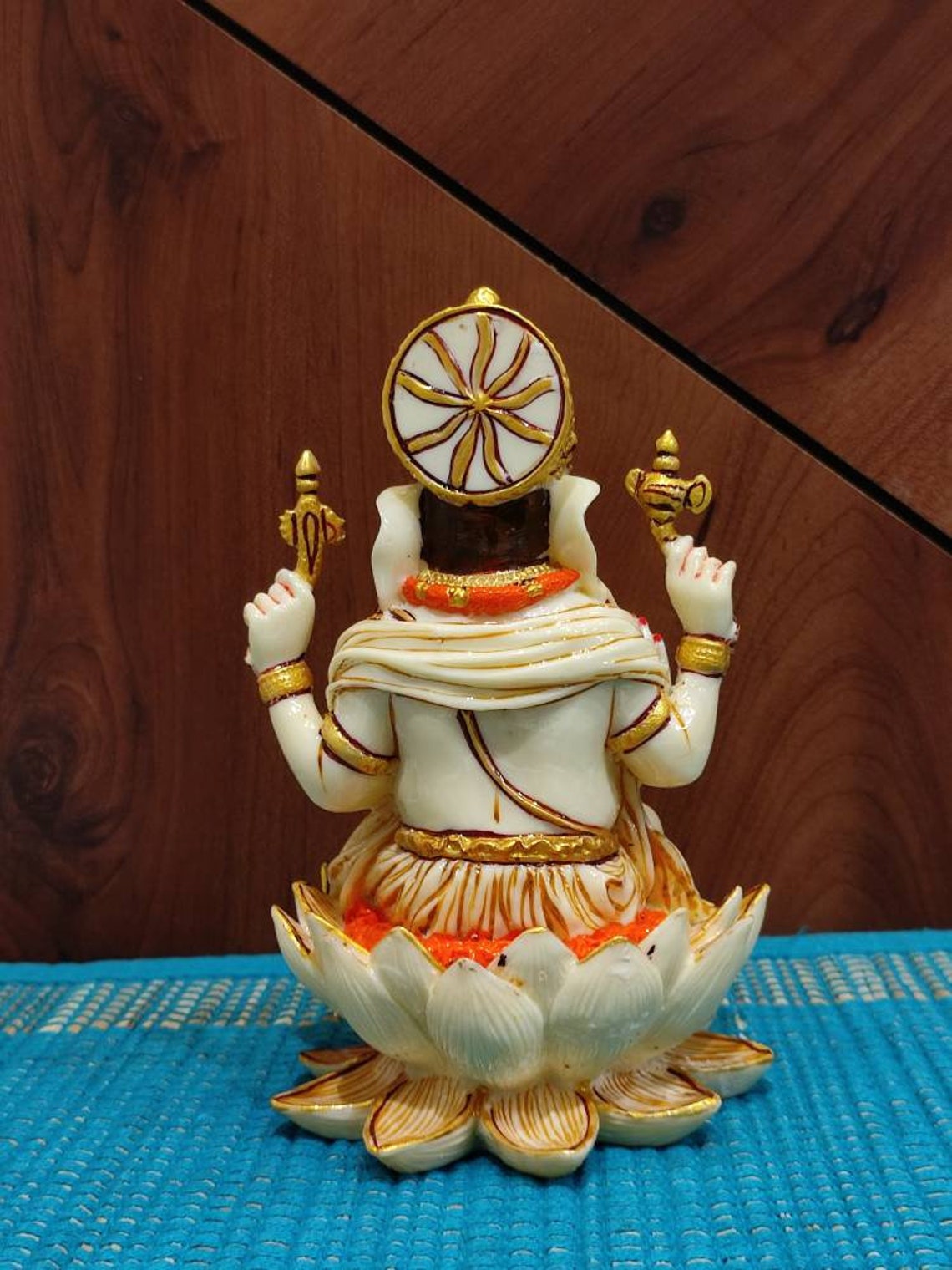Ganesha Statue Good Luck God 6.5 Inch Lotus Ganesha - Etsy