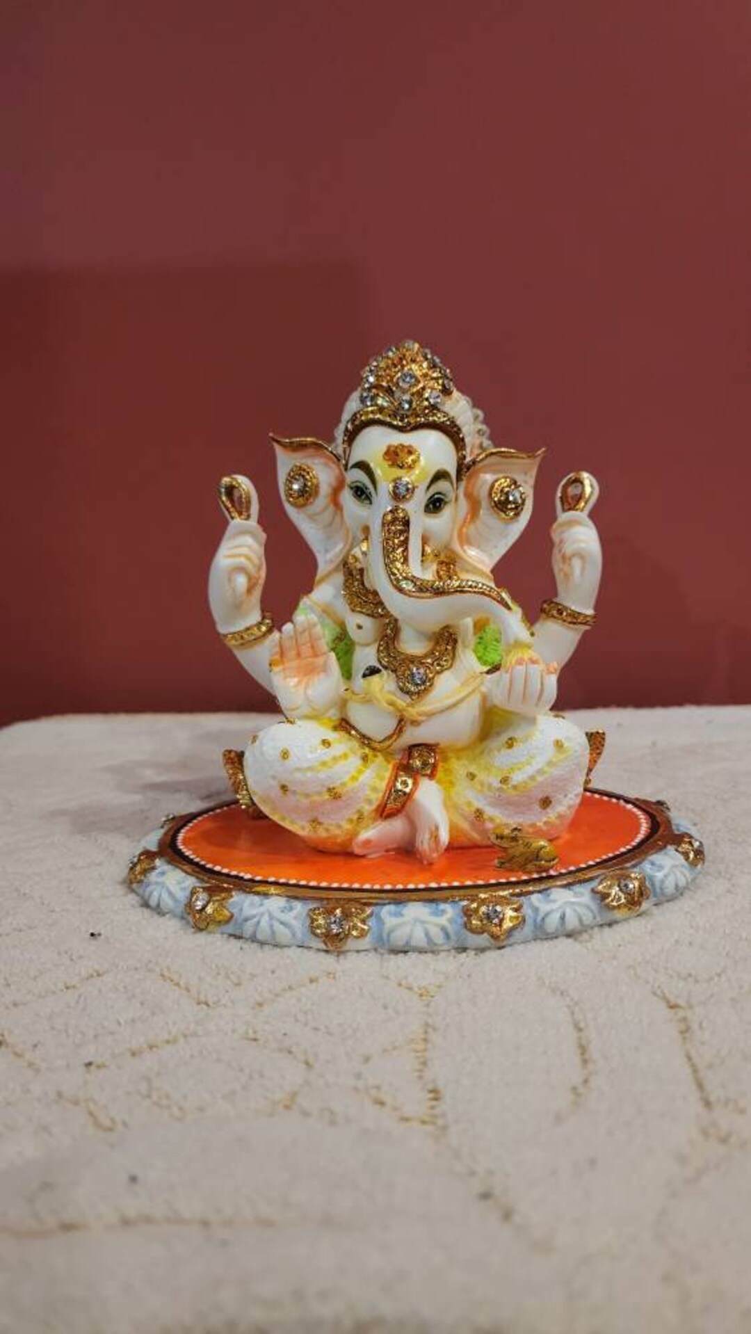 Ganesha Statue 5.5 Inch Ganpati Idol for Table a Small Ganesha Statue ...