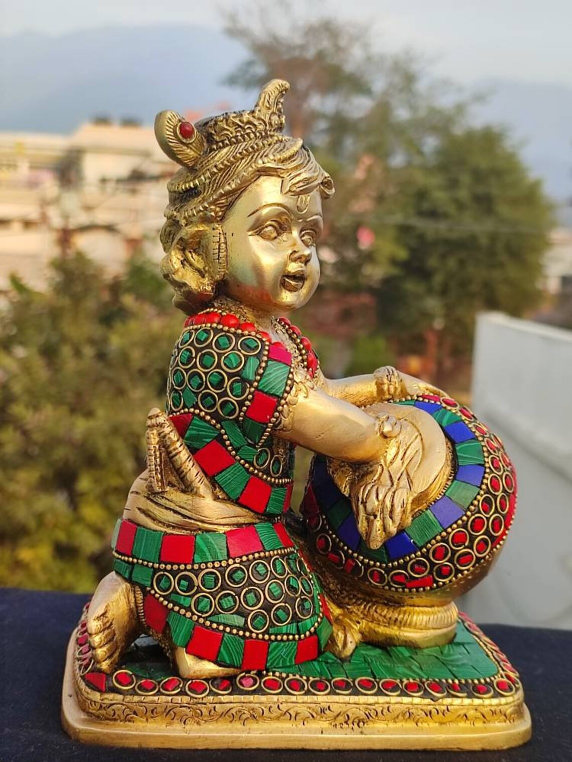 Krishna Statue Baby Krishna Statue God of Love Krishna Brass - Etsy Canada