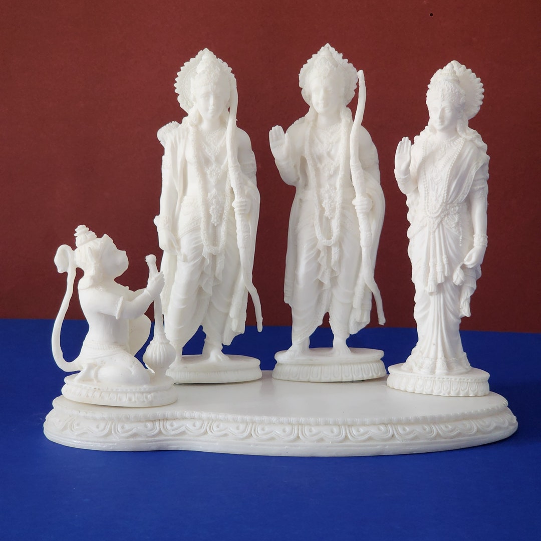 Ram Darbar Statue | Lord Rama Darbar | Rama and Sita Idol | 8" Inch ...