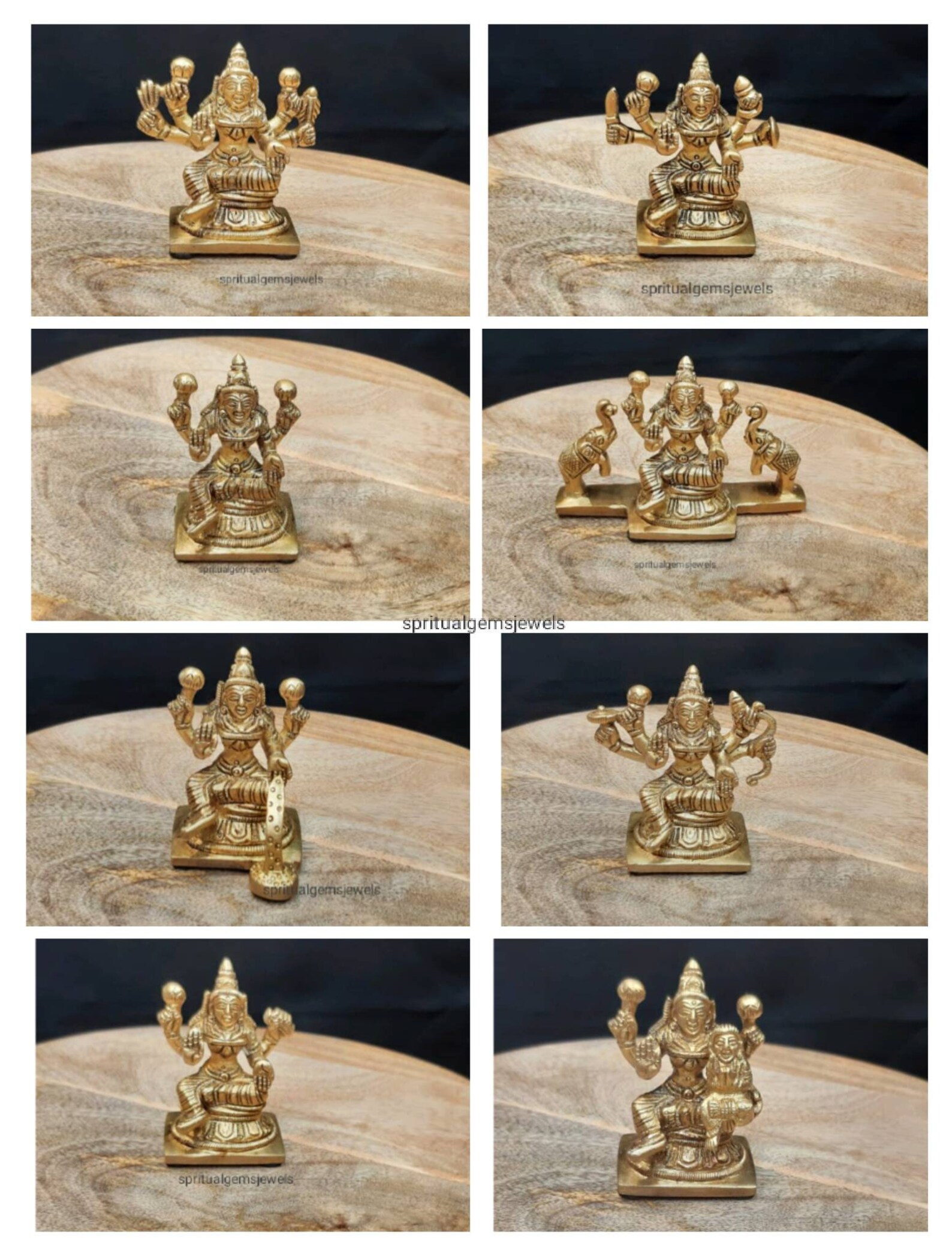 Ashta eight Laxmi Set of Idols 3 Inch Brass Lakshmi - Etsy