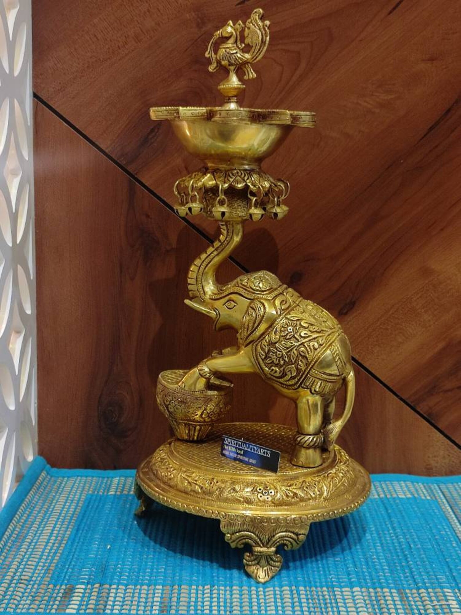 Brass Elephant Diya: 18