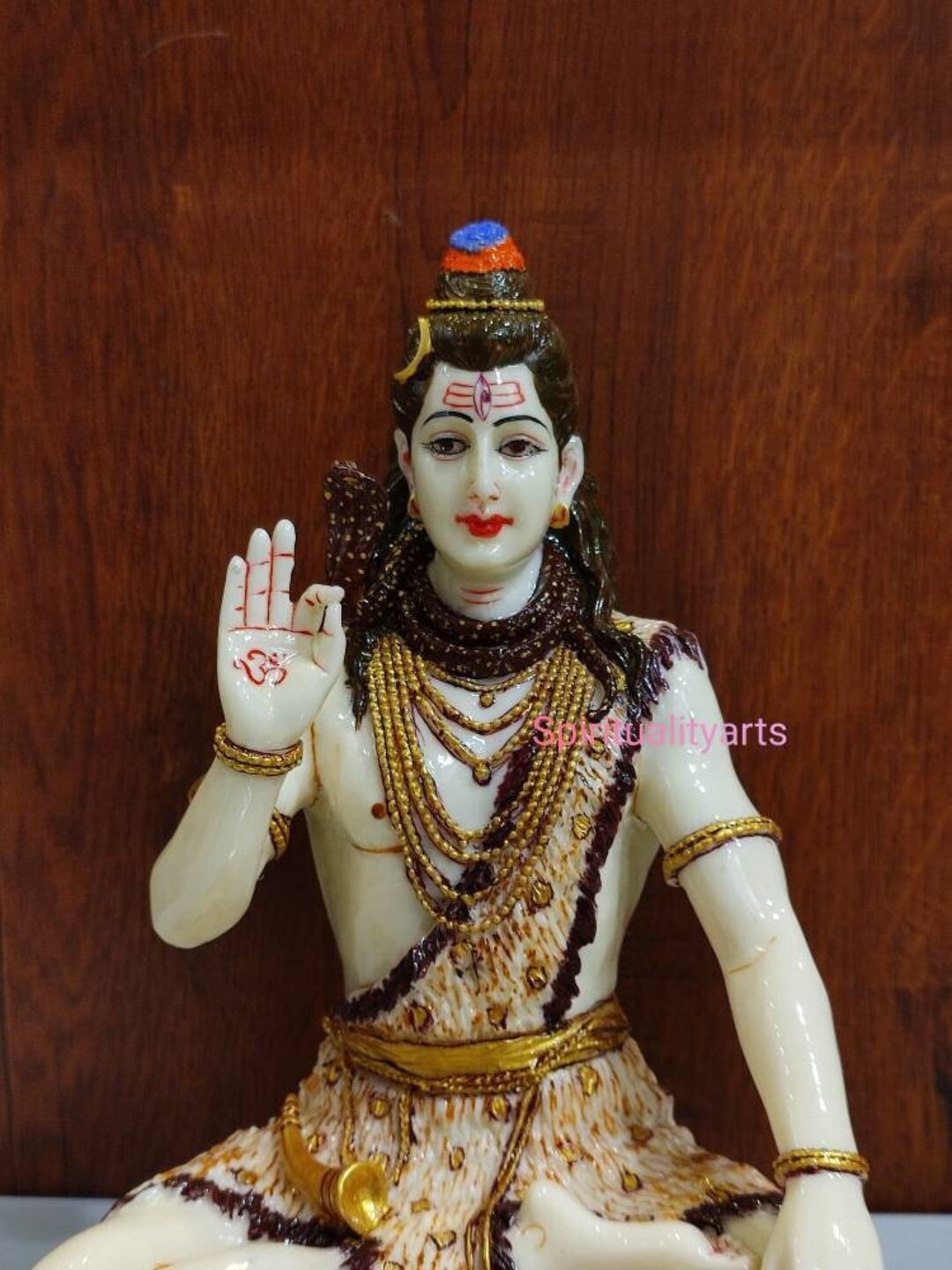 Meditating Shiva Statue: 10 Inch Culture Marble Mahadev Idol - Etsy