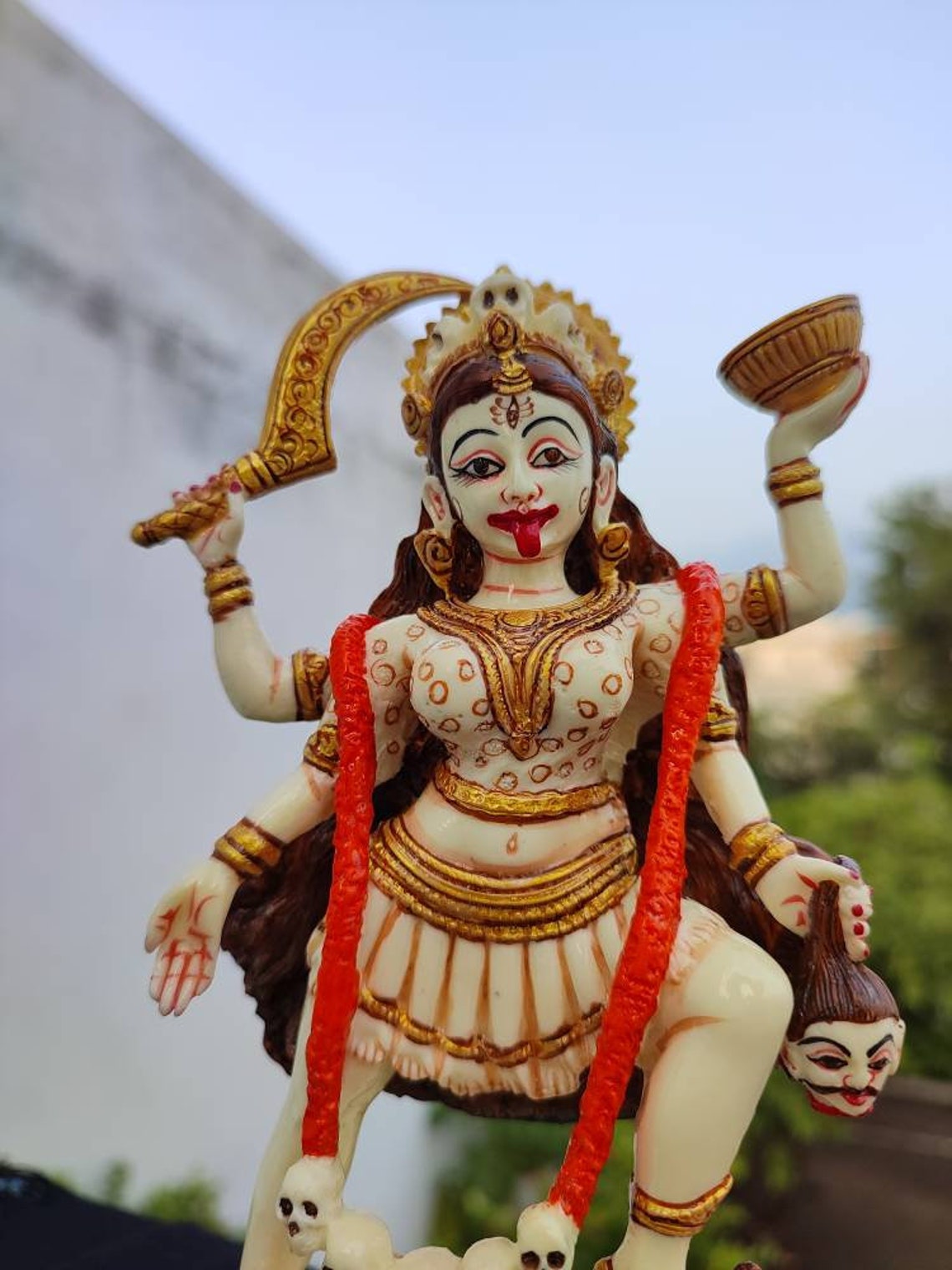 Kali Statue 8 Inch Kalika Statue / Mahakali / Hindu | Etsy