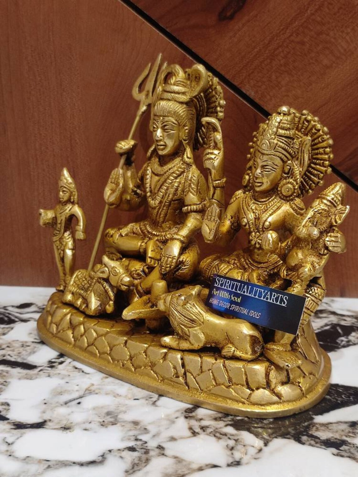Shiva Family Idol Shiva Parvati Family Goddess Parvati | Etsy Canada