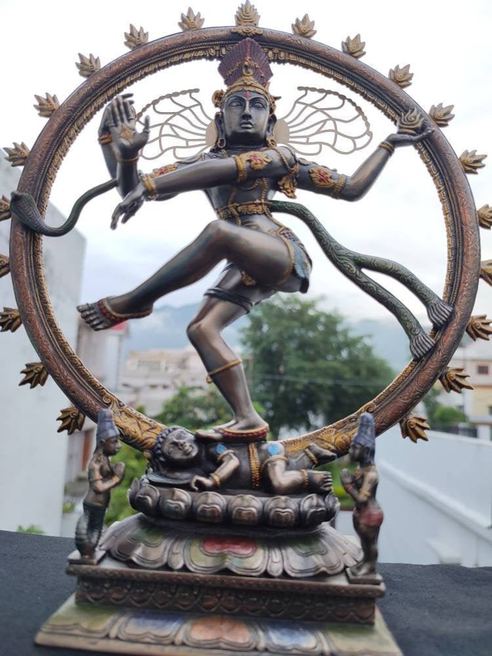 Nataraj Statue 10.5 inches Shiva Statue Dancing God | Etsy