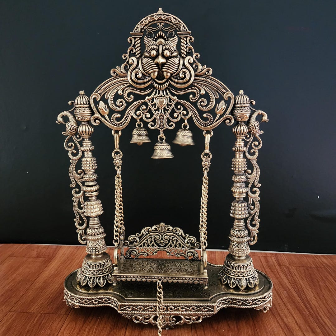 Handmade Brass God Swing: Home Temple Jhula (16/13 Inch) - Etsy