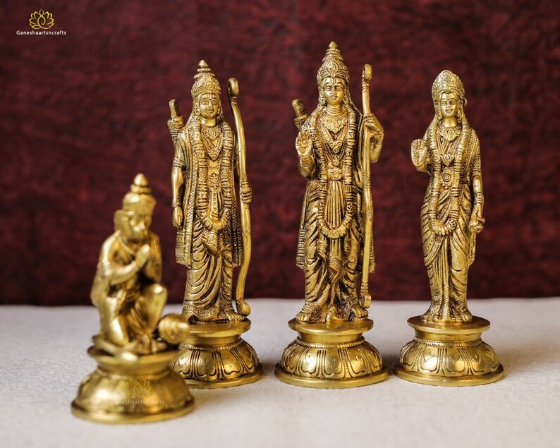 Ram Darbar Rama Lord Rama Rama and Sita Idol 9 - Etsy