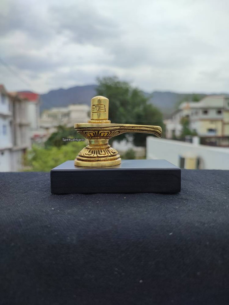 Shivling Idol 3 Inch Brass Lord Shiva Lingam With Wood - Etsy
