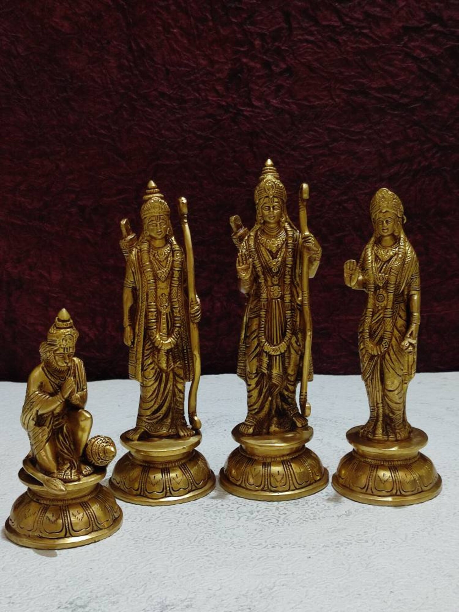 Ram Darbar Rama Lord Rama Rama and Sita Idol 9 | Etsy