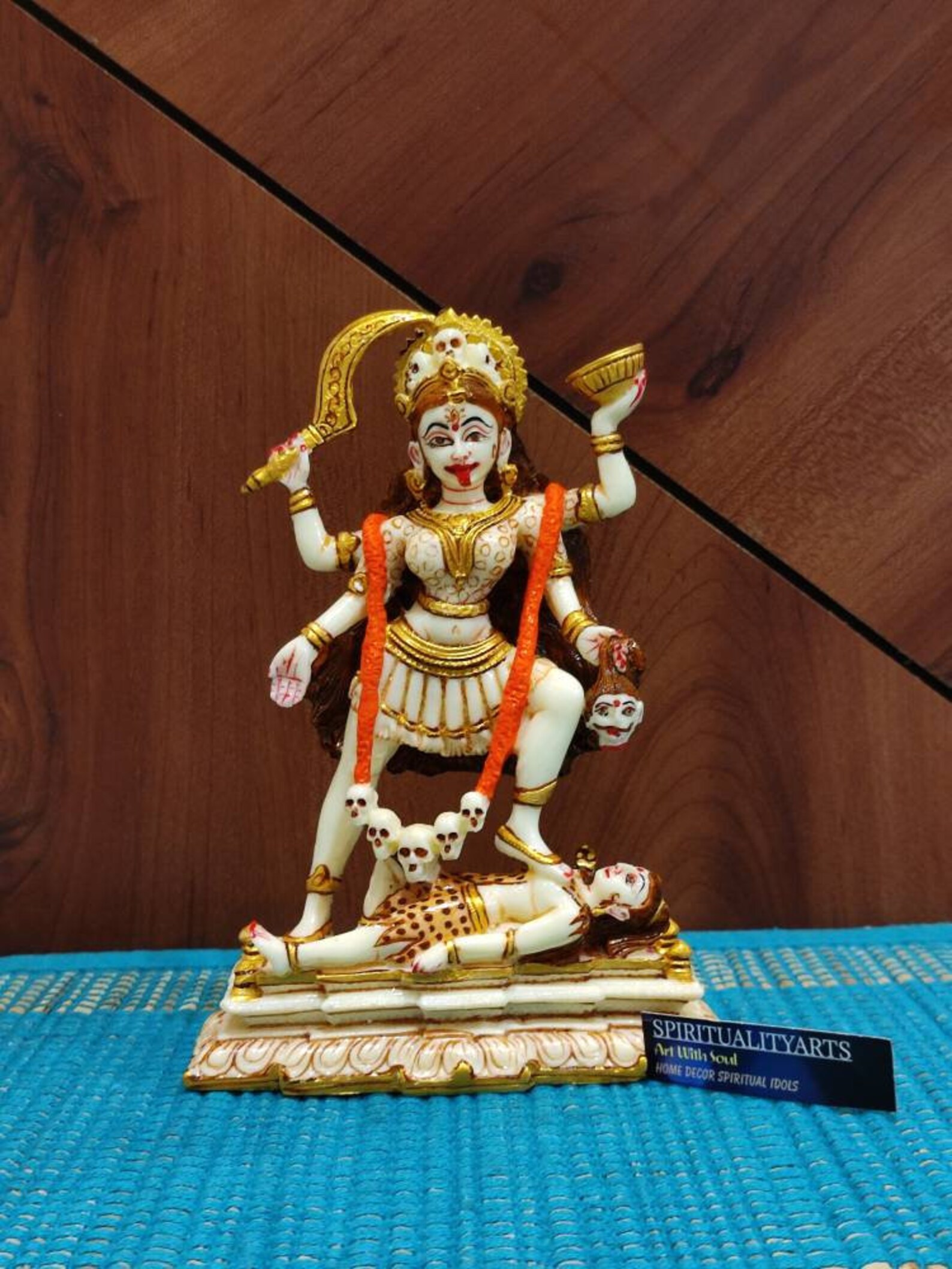 Kali Statue 8 Inch Kalika Statue / Mahakali / Hindu Goddess / Tantric ...