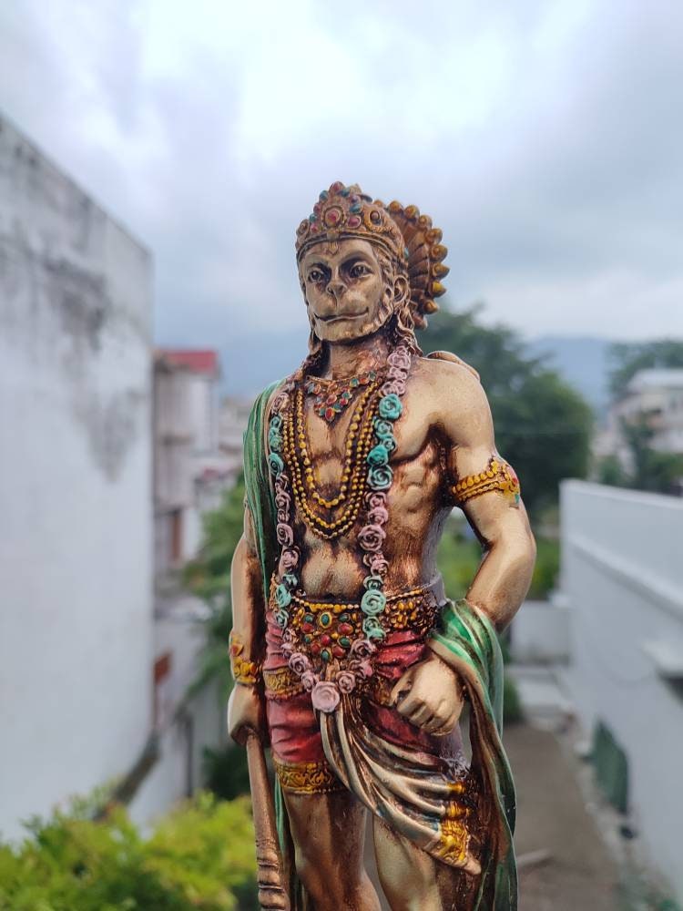 Bajrangbali Temple Decor Indian God of power Devotion Celibacy Lord ...