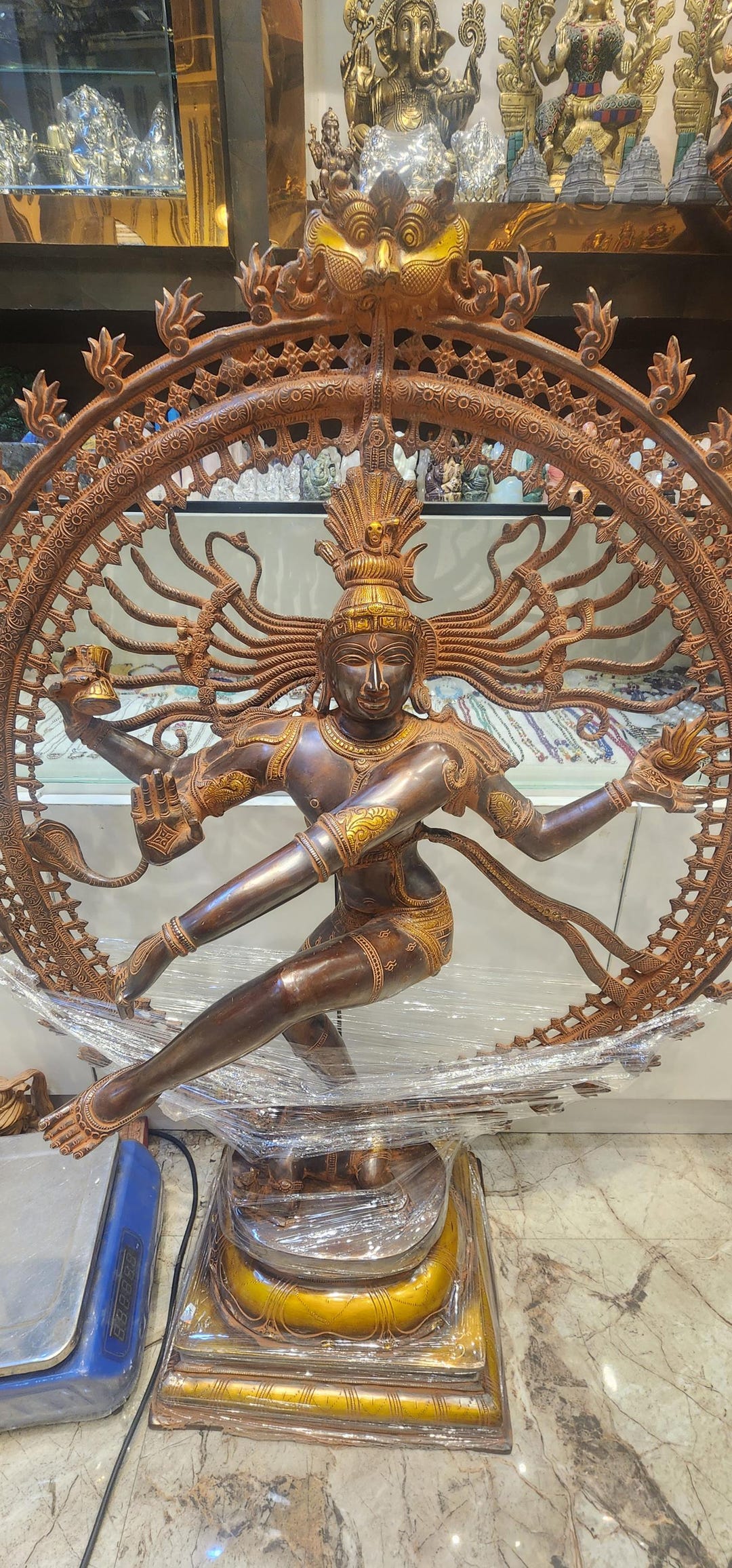 Large 37" Brass Dancing Shiva Natraj Statue: Hindu God Idol - Etsy