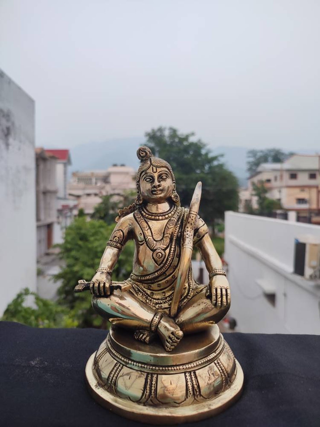 Rama Statue Brass Rama in Childhood Sitting Rama Idol 18 Cm - Etsy