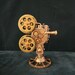Steampunk Projector Statue With LED Light: Cold Cast Resin Home Decor ...