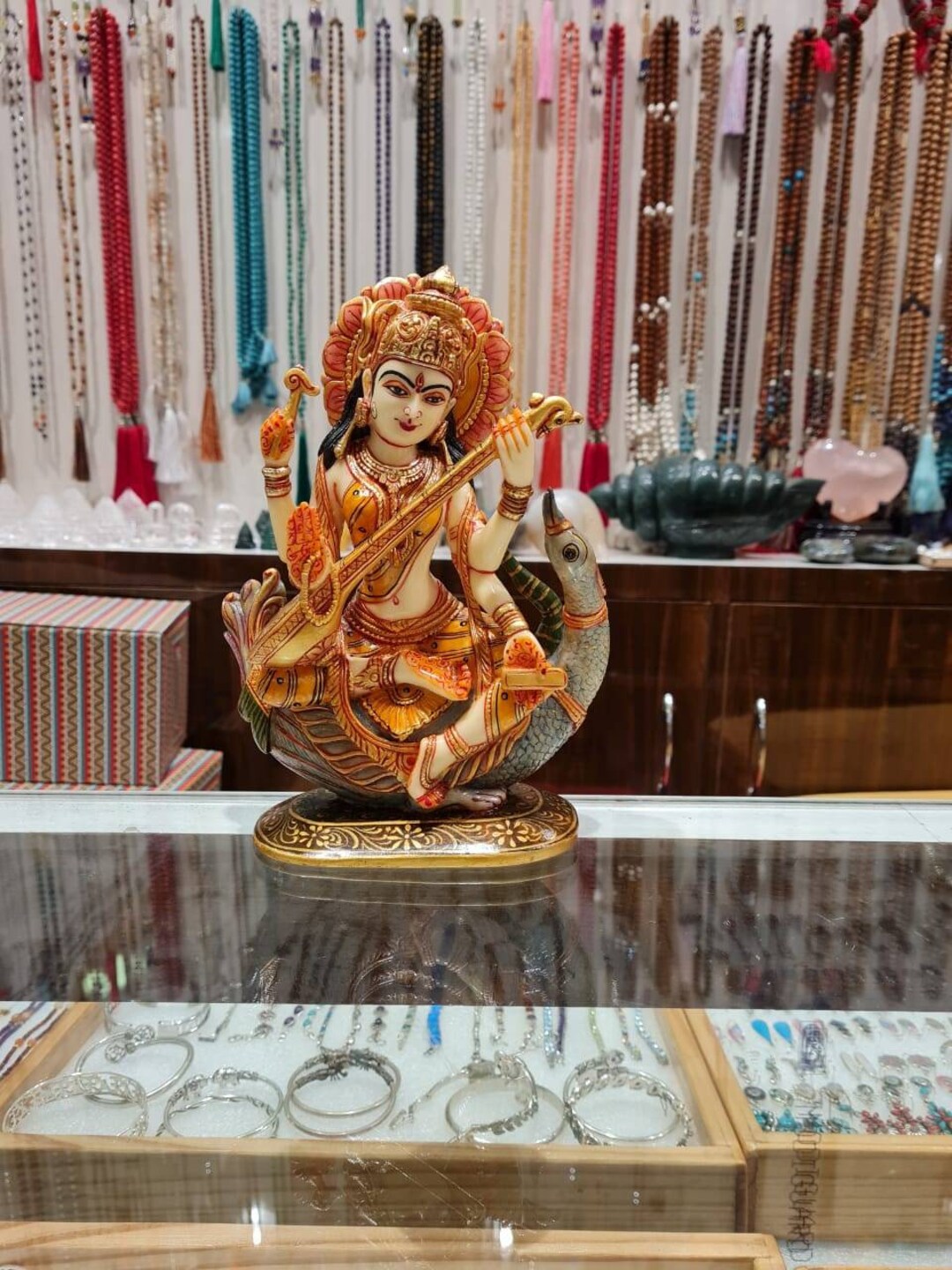 Saraswati Statue 8inch Culture Marble Saraswati Idol , Savitri ...