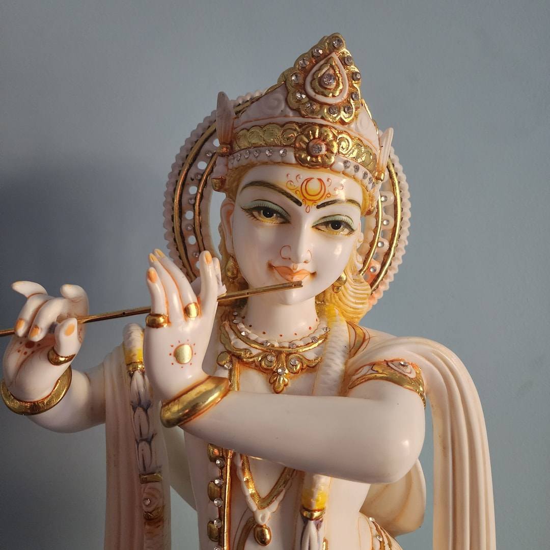 Krishna Statue | 24 Inch Tall | Large Size Standing Krishna | Laddu ...