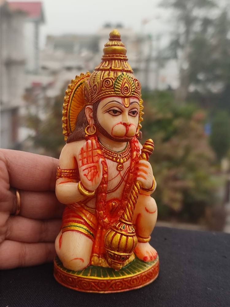 Hanuman Statue Lord Ram Bhakt Hanuman 5.5 Inches - Etsy