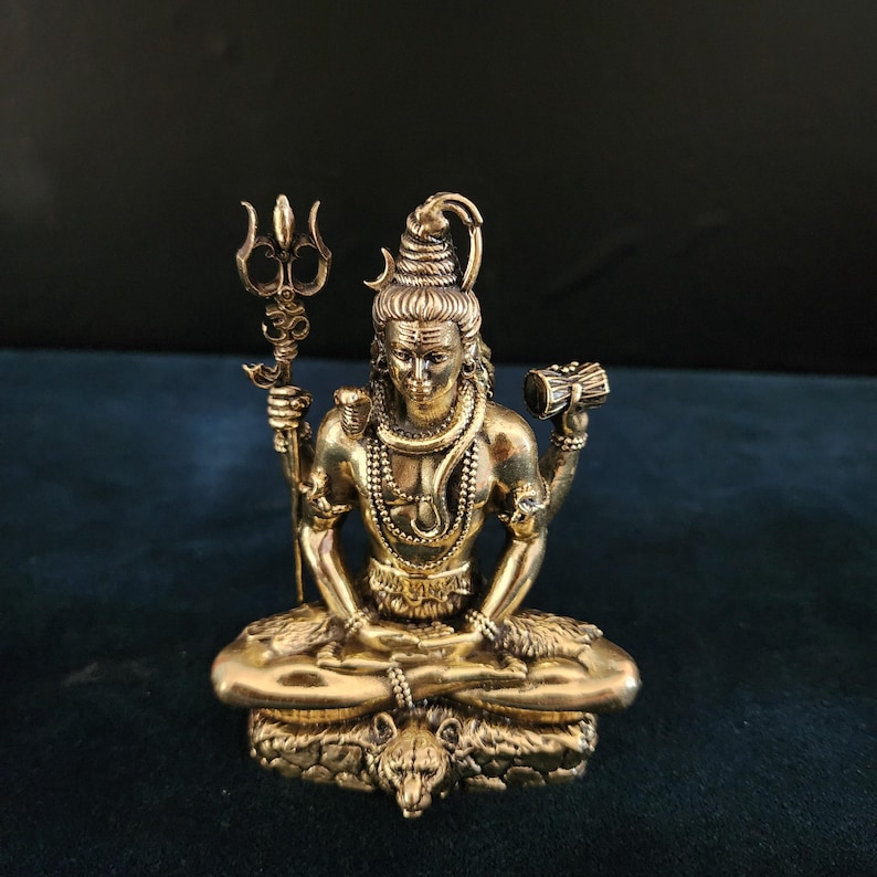 Brass Hindu God Statues: Lakshmi, Ganesha, Shiva, Durga, Hanuman (4.5 ...