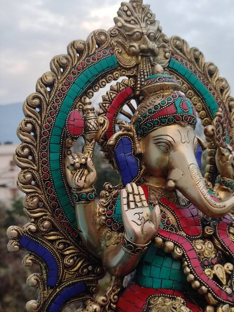 Ganesha Statue 16 Inch Lord Ganesha Statue Brass Ganesh | Etsy
