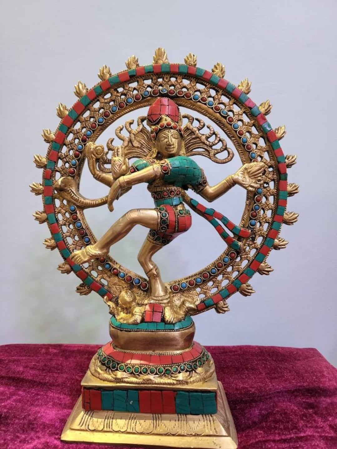 Nataraja Statue 13 Inches Lord Shiva Natraj Dancing God of Gods Brass ...