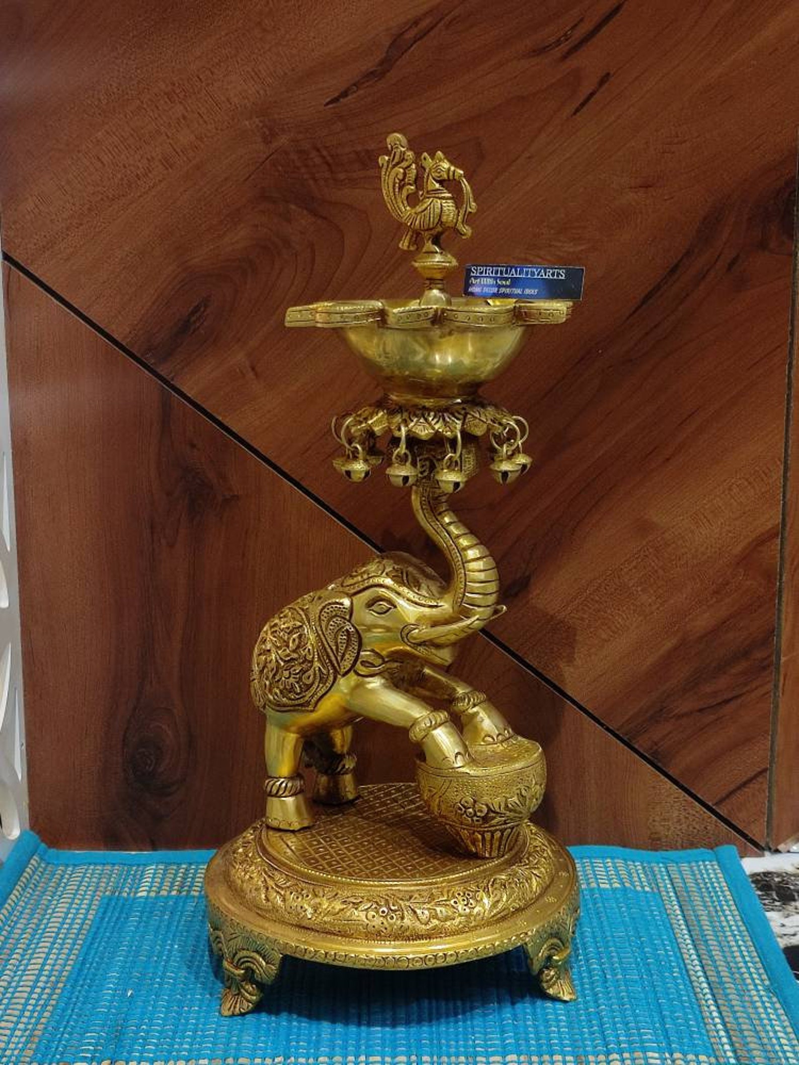Brass Elephant Diya: 18